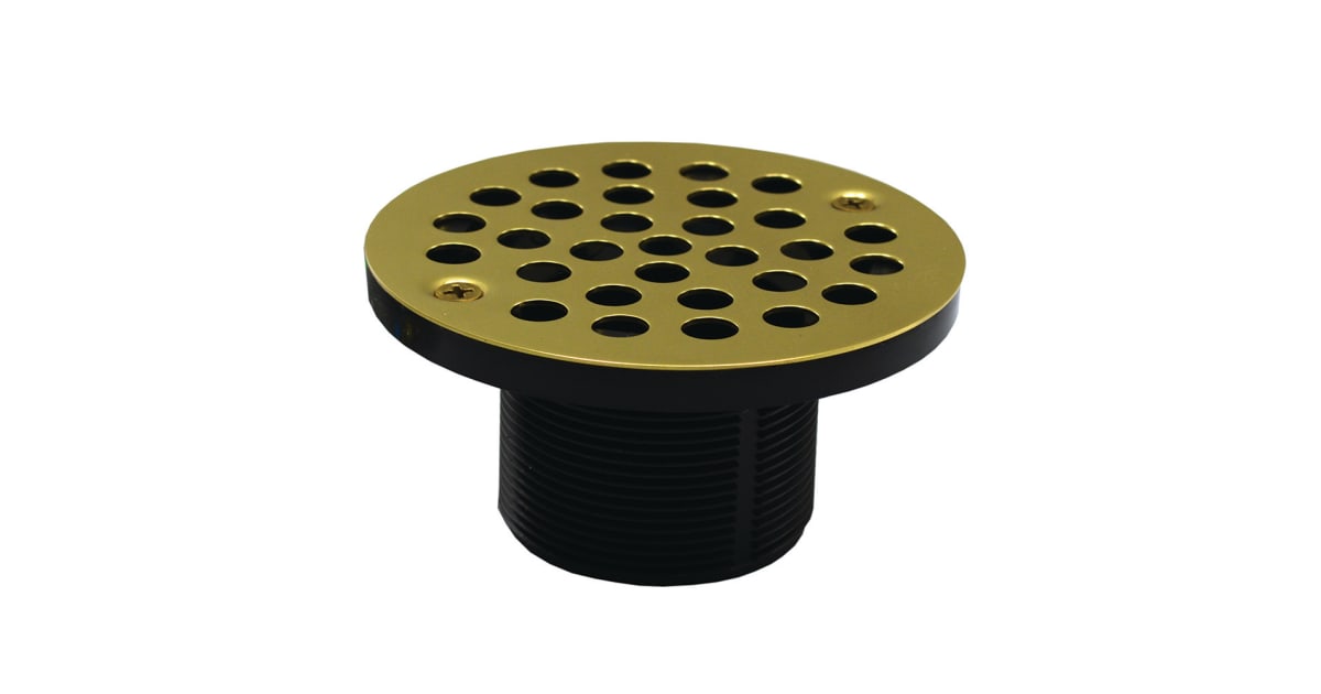 Jones Stephens D57982 2" IPS ABS Spud with 4" Polished Brass Stamped ...