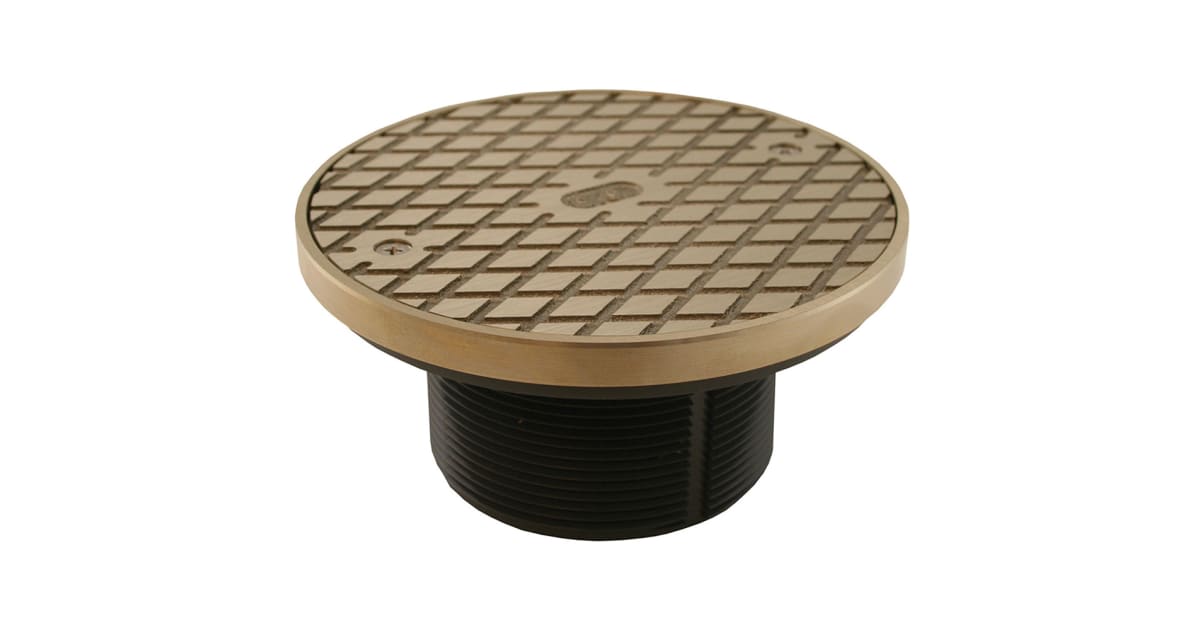 Jones Stephens D59907 6" PVC Cleanout with Round Cover | Ferguson Home