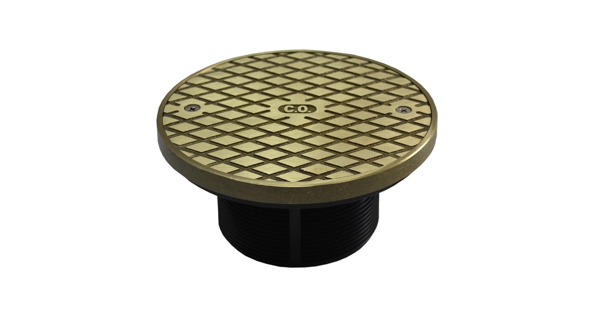 Jones Stephens D59950 3-1/2" ABS Cleanout with 5" Round Cover ...