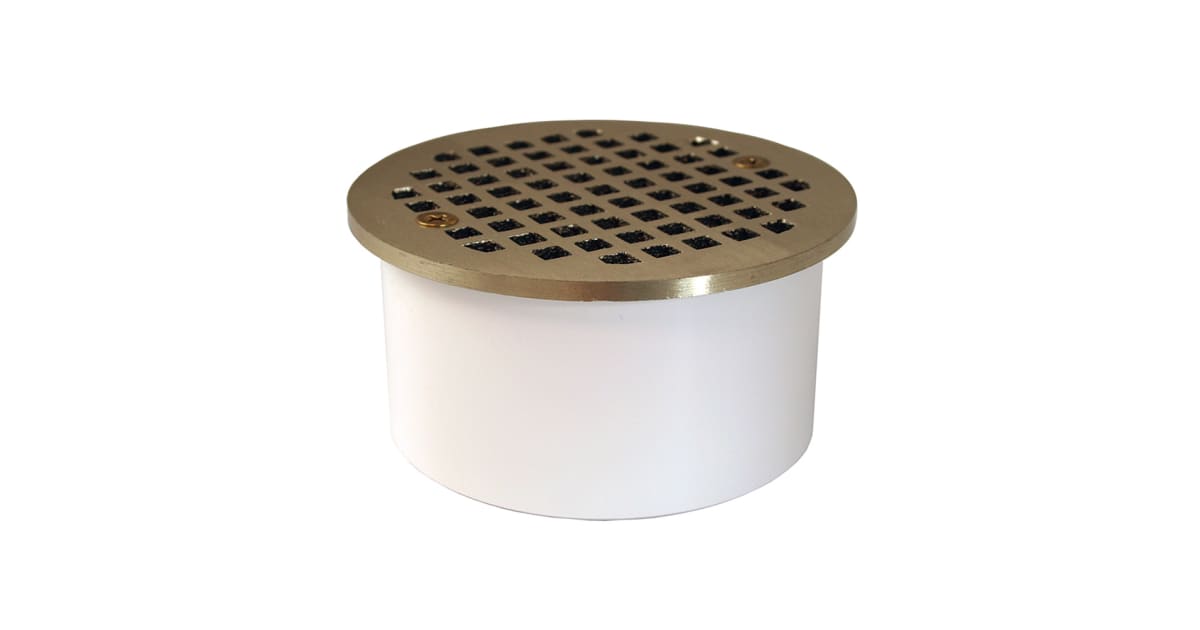 Jones Stephens D60130 3 PVC PIPE FIT DRN W/ RND STRN | Ferguson Home