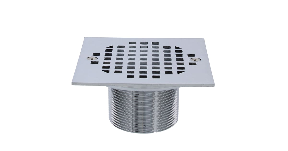 Jones Stephens D60964 2" Brass Square Floor Drain | Ferguson Home