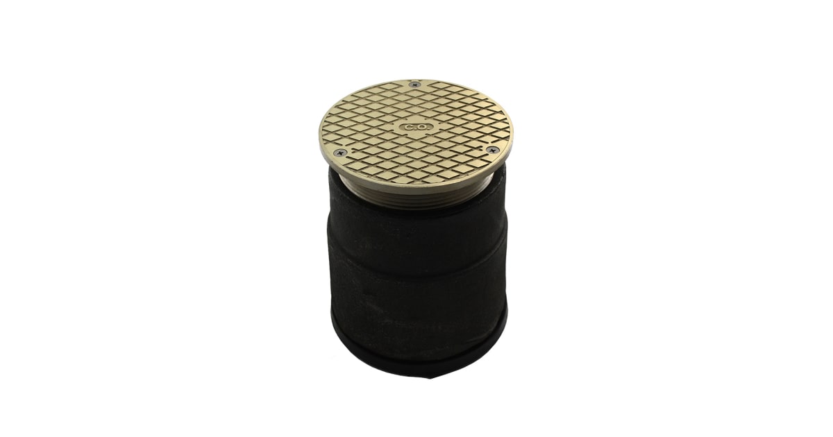 Jones Stephens D62443 4" Adjustable Cast Iron Cleanout with 5" Round ...