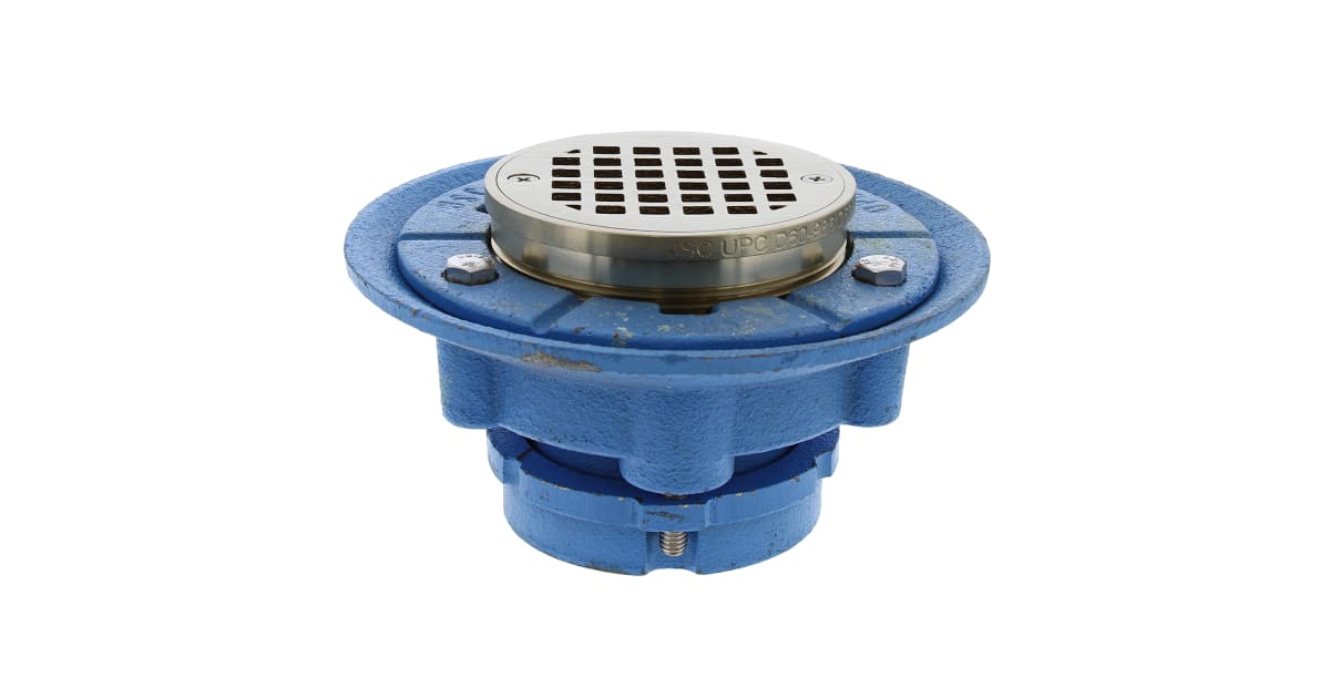 Jones Stephens D65400 2 CI NC FLOOR DRAIN W/7 PAN & | Ferguson Home