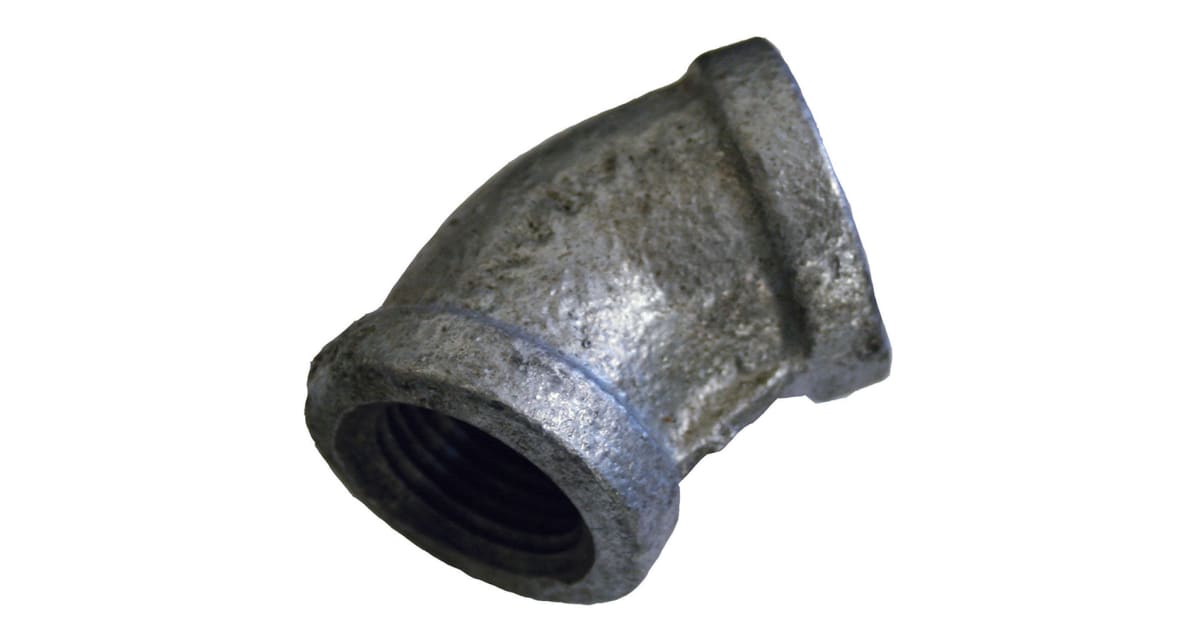 Jones Stephens G2900150 1 Galvanized 45 ELL | Ferguson Home