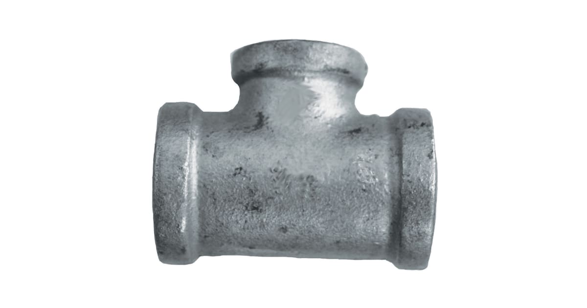 Jones Stephens G4600398 2X2X1 1/2 GALV RED TEE | Build.com