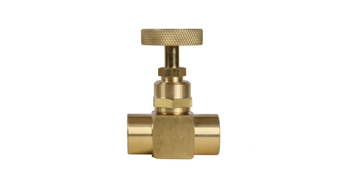 Jones Stephens G64004 1/4" FNPT Brass Needle Valve | Ferguson Home