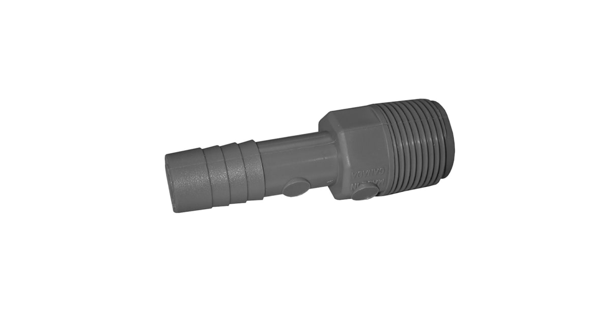 Jones Stephens I10042 1" Insert x 1-1/4" MPT Poly Adapter | Ferguson Home