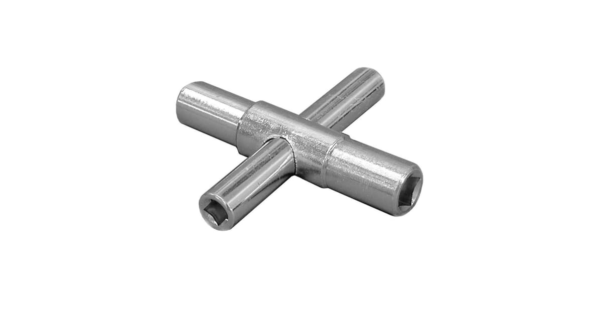 Jones Stephens J40005 1/4 - 11/32 4 Way Square STEM Key | Ferguson Home