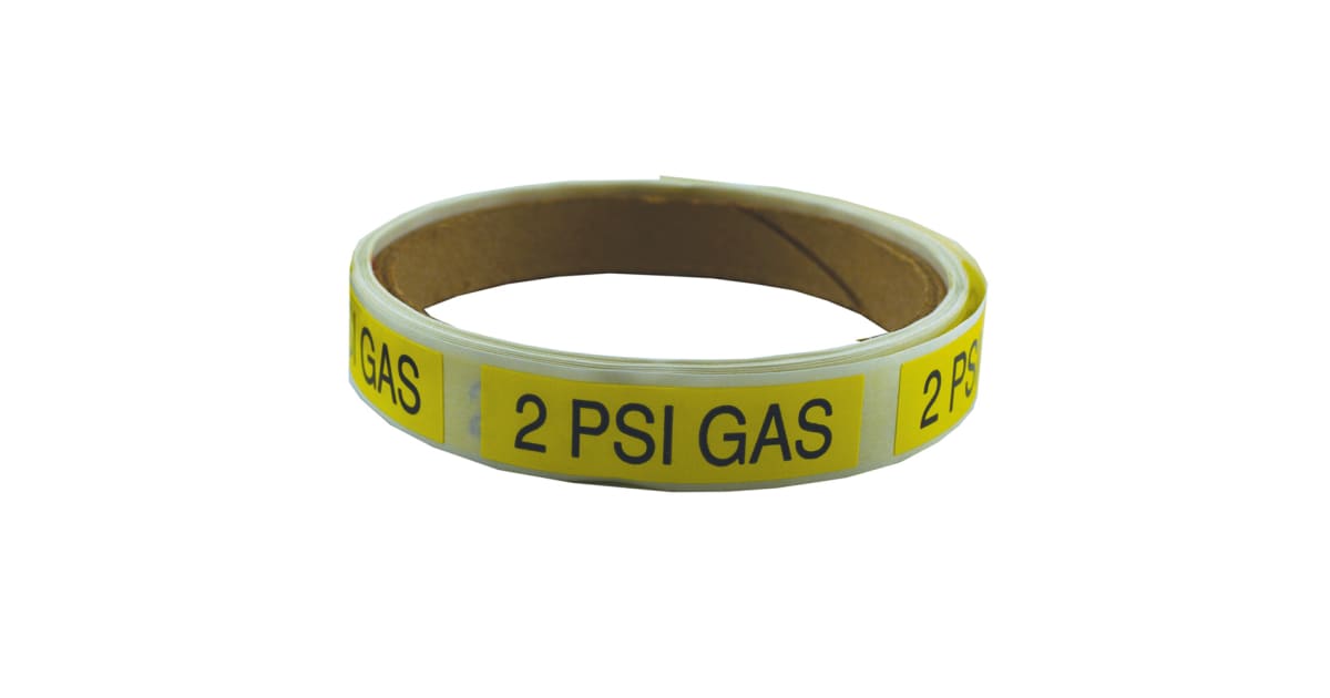 Jones Stephens J40481 100 RL GAS LINE MARKING LABELS | Ferguson Home