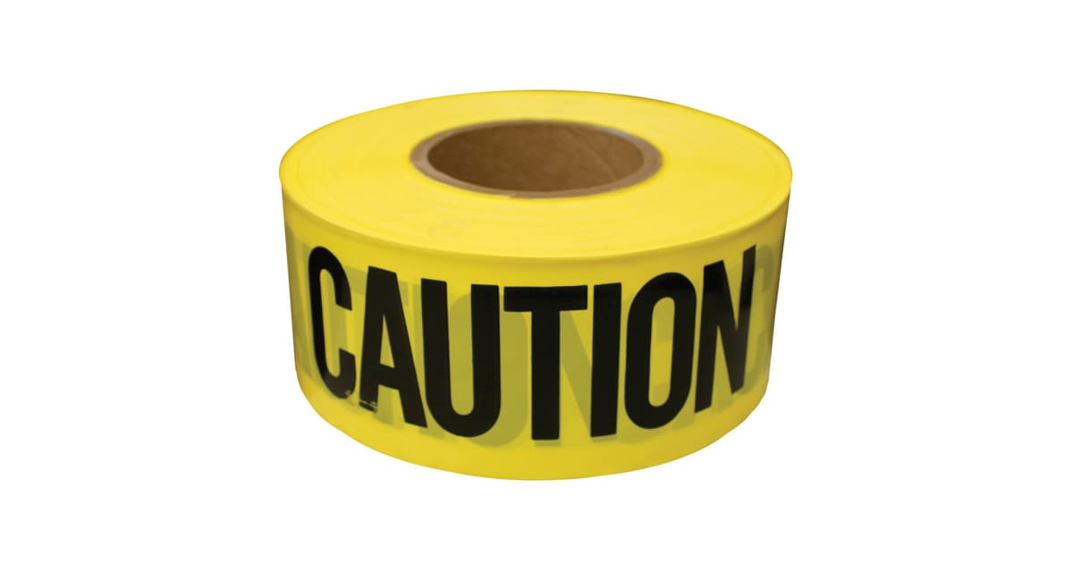 Jones Stephens J43300 3X300 CAUTION TAPE | Ferguson Home