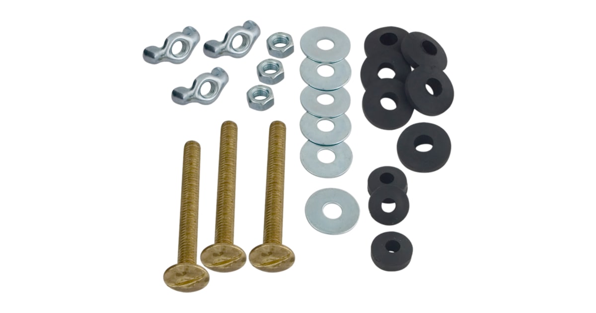 Jones Stephens JC03281 5/16" x 3" Tri-Bolt Tank to Bowl Bolt Set with ...