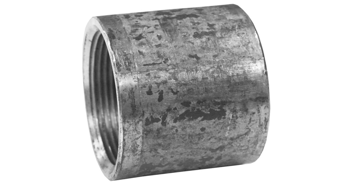 Jones Stephens M125 2 1/2 Galvanized STD MERCH Coupling | Ferguson Home