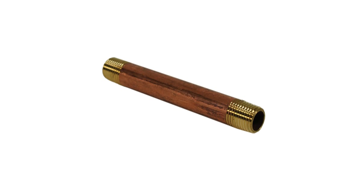 Jones Stephens N22008 LFN 3/8X5 REBR PIPE NIP TBE | Ferguson Home