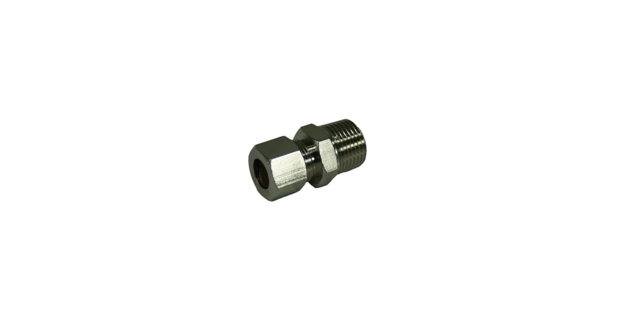 Jones Stephens N68068LF 3/8OD X 1/2MIP CP CONNECTOR - | Build.com