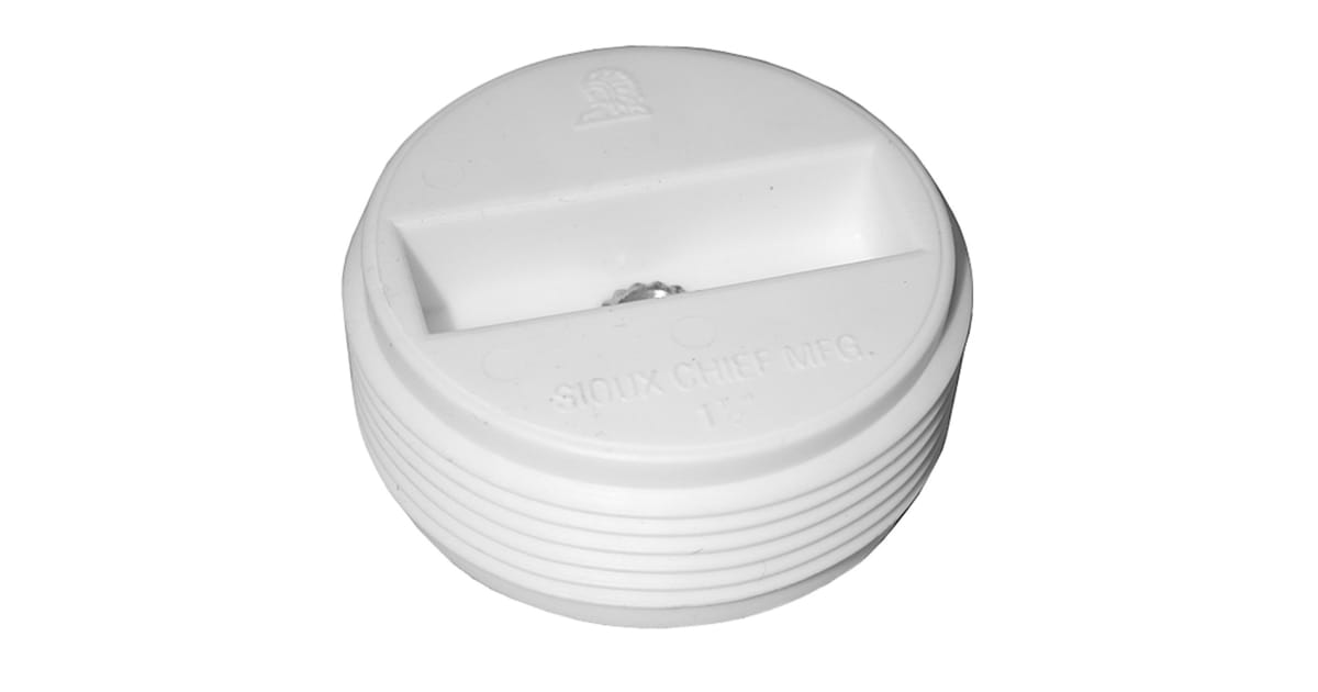 Jones Stephens P49915 1-1/2 IPS PVC CSK CO PLUG W/ INS | Ferguson Home