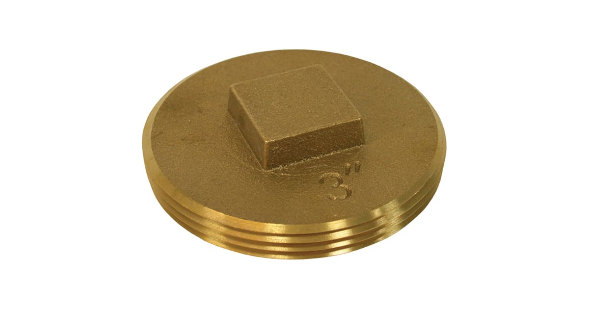 Jones Stephens P50300 3 Brass Screw Raised Head PLUG | Ferguson Home