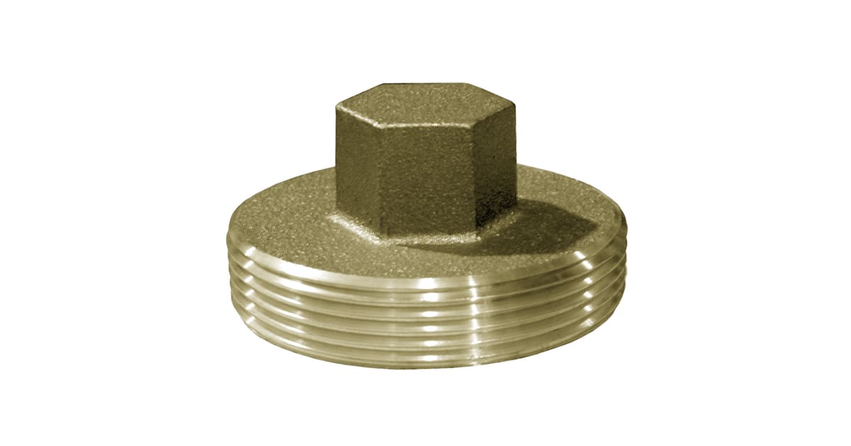 Jones Stephens P52300 3 Brass HEX RH PLUG | Build.com