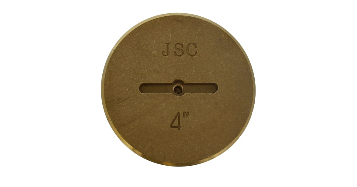 Jones Stephens P58401 4 SLOTTED BRASS CO PLUG W/5/16 TAP | Ferguson Home