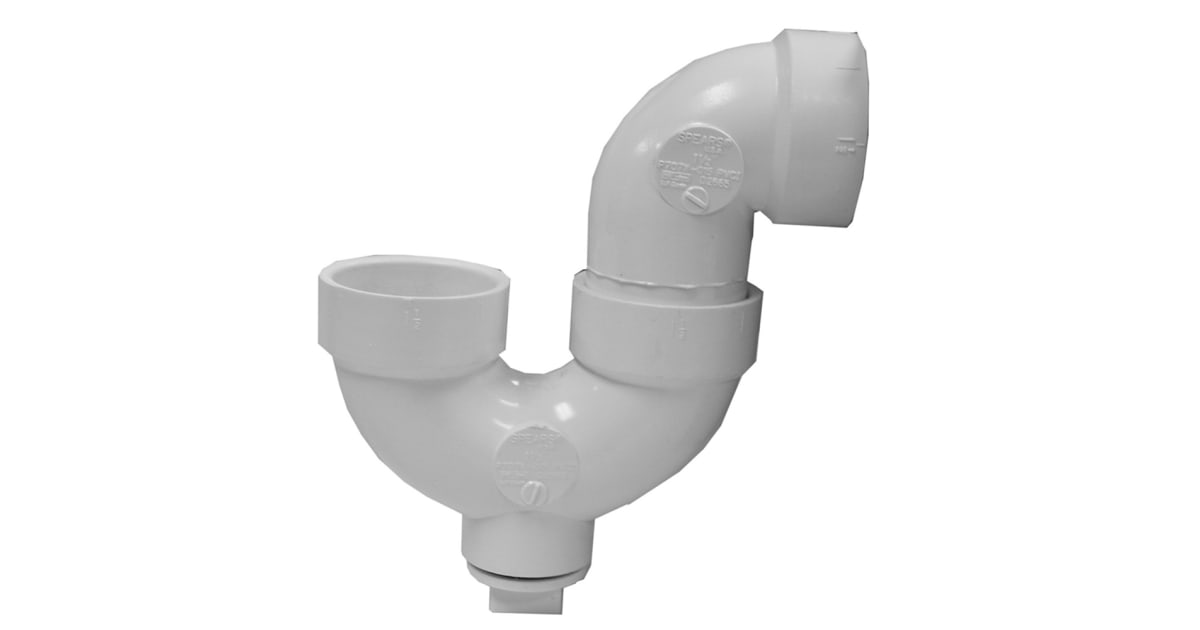 Jones Stephens PPT415 *CVR* PVC 1-1/2 P-TRAP W/CLEANOUT | Ferguson Home
