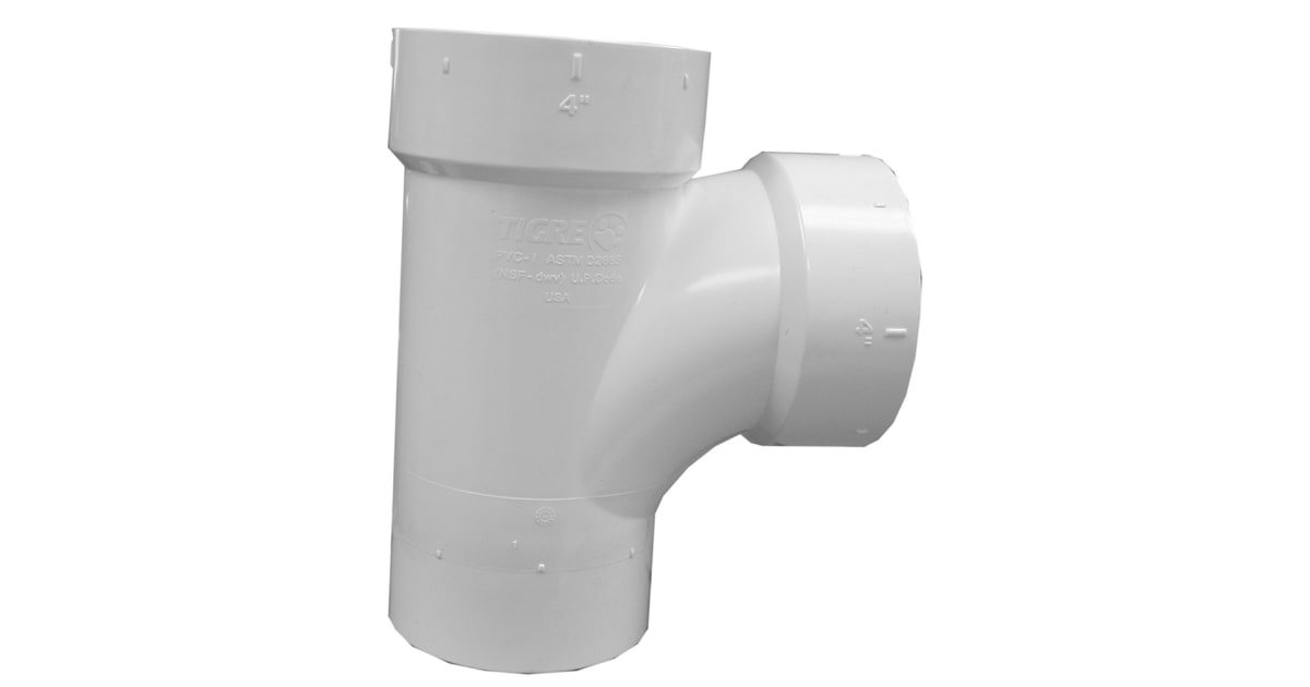 Jones Stephens PSS140 *CVR* PVC 4 SANITARY TEE STREET | Ferguson Home