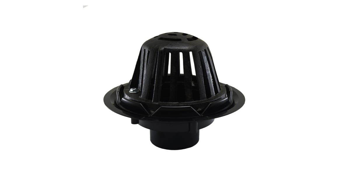 Jones Stephens R18008 4" ABS Roof Drain with Cast Iron Dome | Ferguson Home
