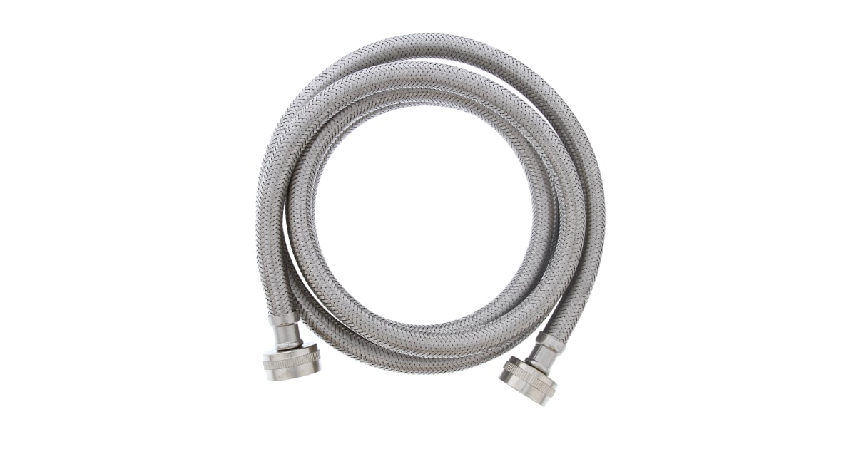 Jones Stephens S04229 3/4" FEM x 3/4" FEM x 72” Braided Stainless Steel ...