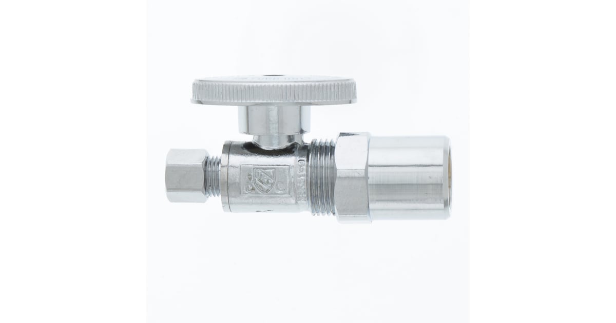 Jones Stephens S10402 1/2 CPVC X 1/4 OD QTR TURN CHR | Build.com