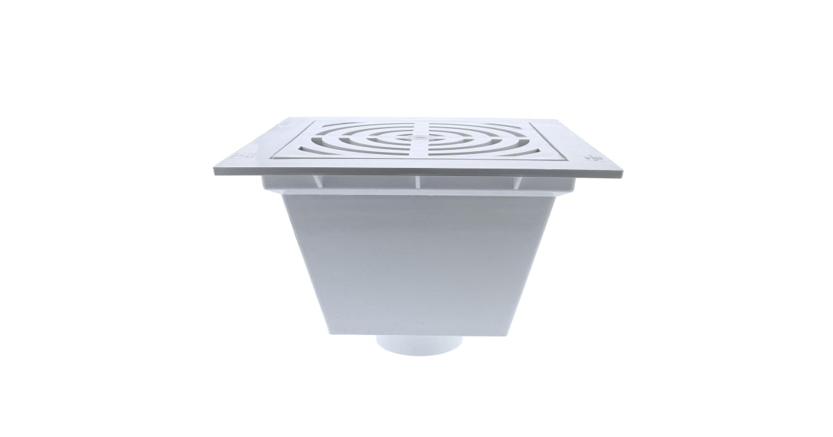 Jones Stephens S49063 3 PVC FLR SINK W/ GRATE & DOME | Build.com