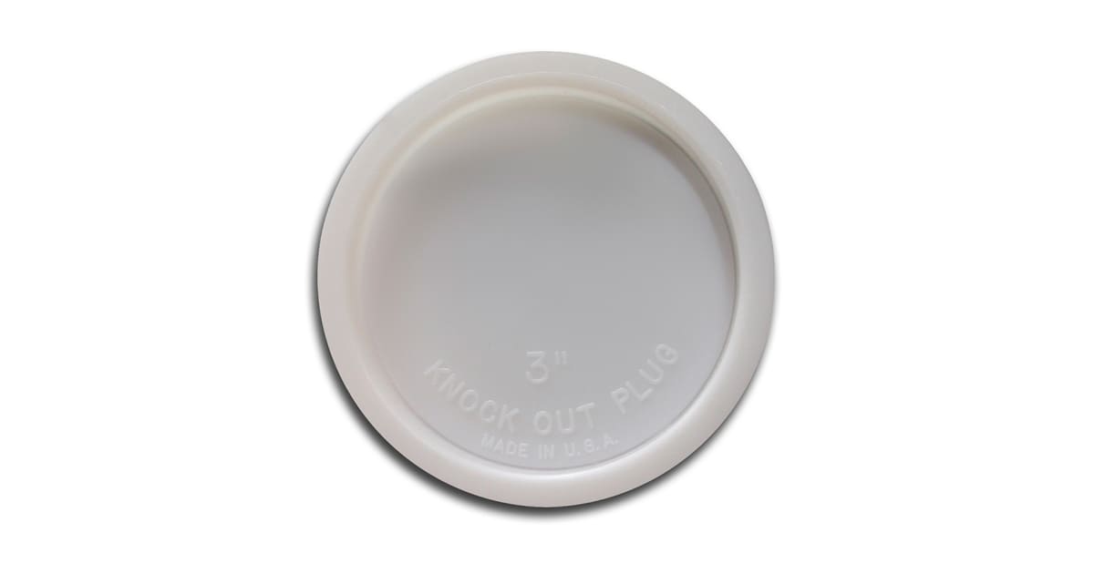 Jones Stephens T33001 1-1/2 Plastic Knockout TEST Cap | Ferguson Home