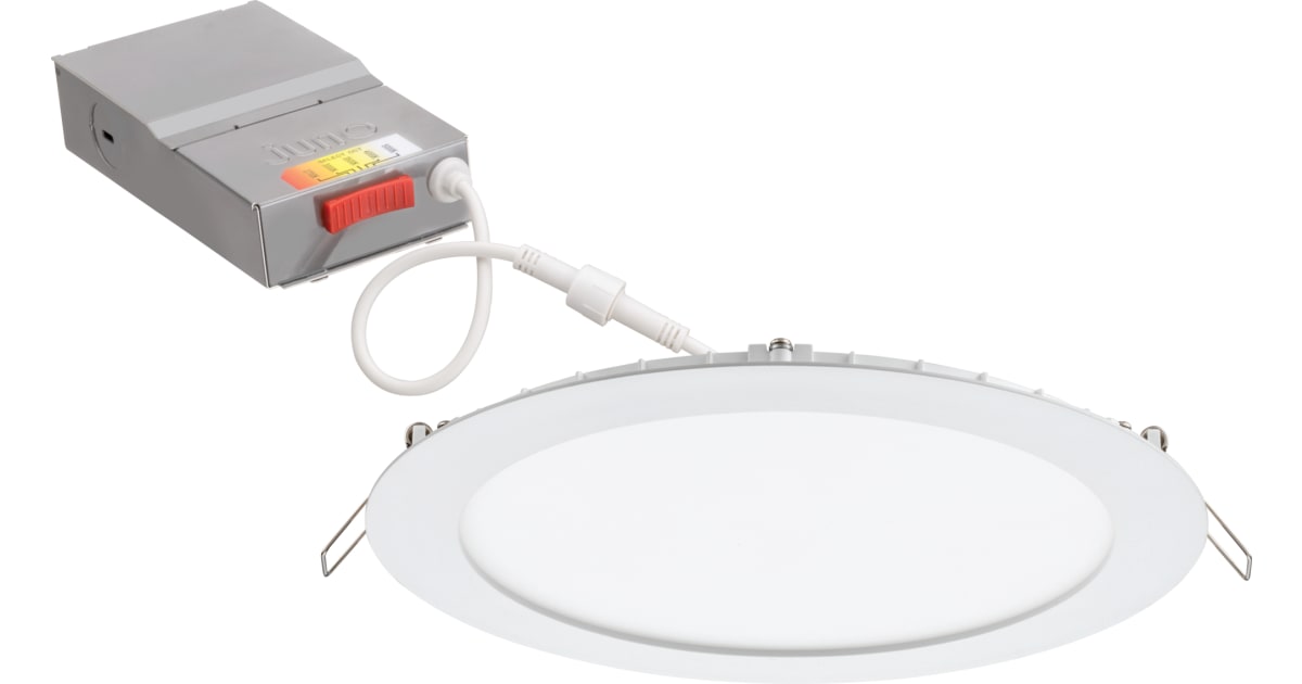 Juno Lighting WF8 SWW5 90CRI MW M6 Wafer 8" Wide Switchable CCT ...