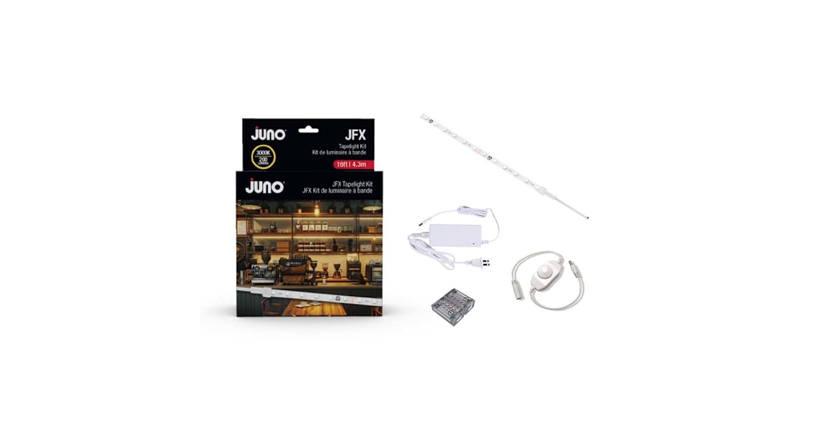 Juno Lighting JFXKIT 24V 200LM 16FT 30K 90CRI DL PLGD6 JFX 16 Ft Long ...