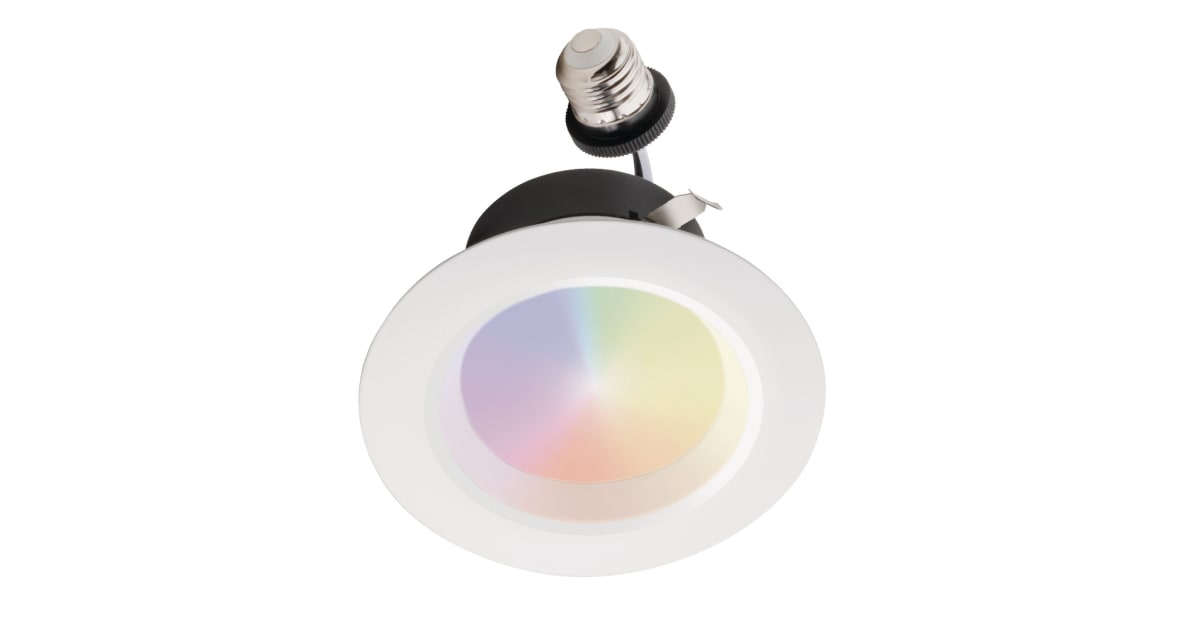 Juno Lighting RB4SC RGBW MW M6 RetroBasics Smart 4" Integrated RGB LED ...