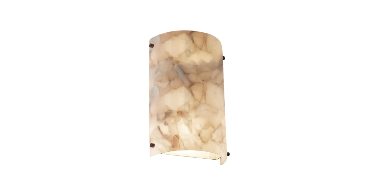 Justice Design Group ALR-5542W-DBRZ-LED1-1000 Alabaster Rocks! 2 Light ...