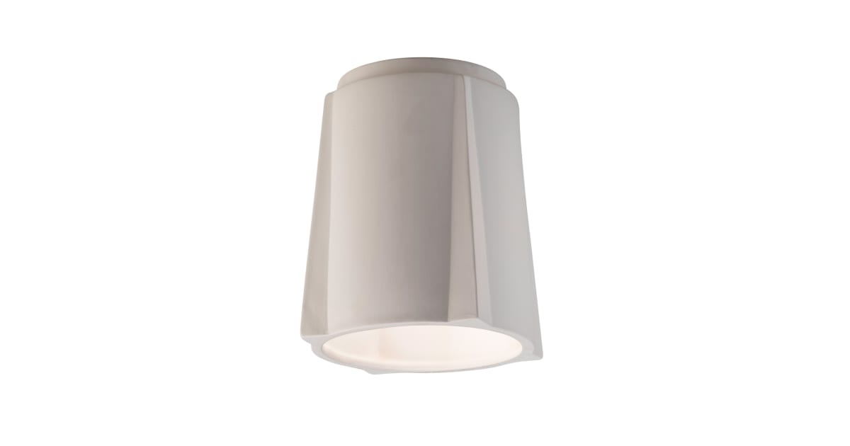 Justice Design Group CER-6140-BIS-LED1-1000 Radiance 8" Wide LED Flush ...