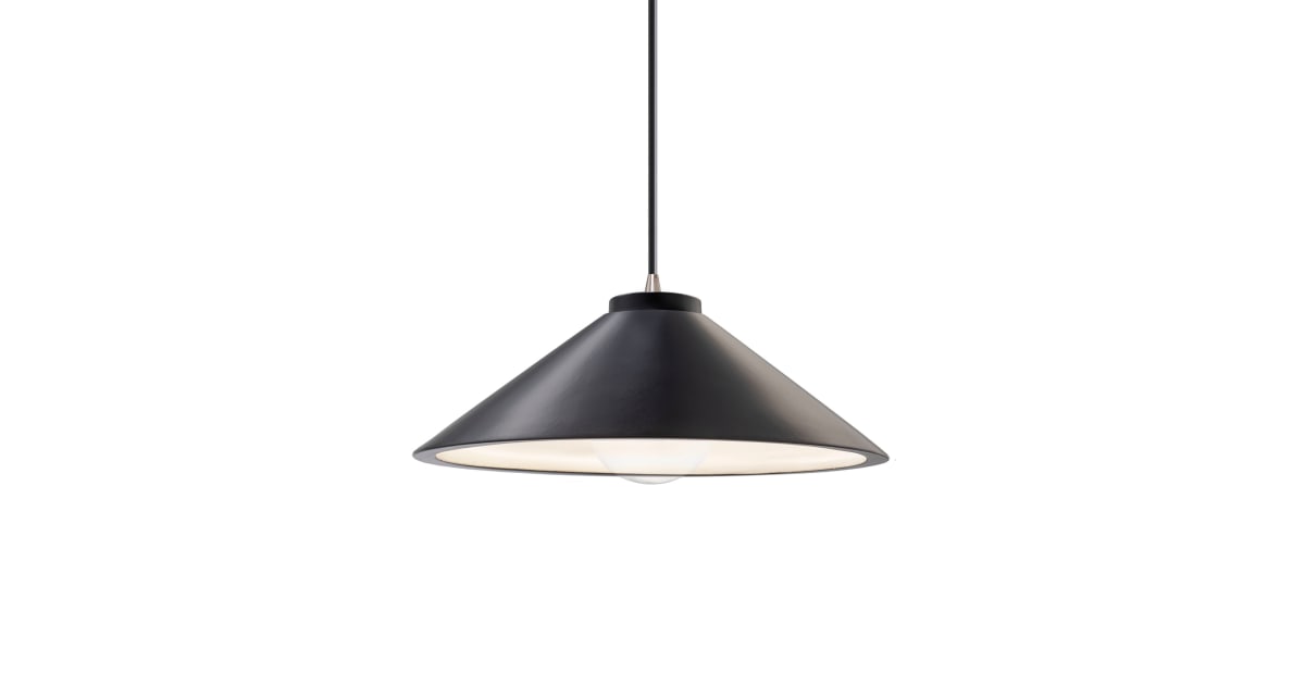 Justice Design Group CER-6240-CRB-NCKL-BKCD Radiance 12" Wide Pendant ...