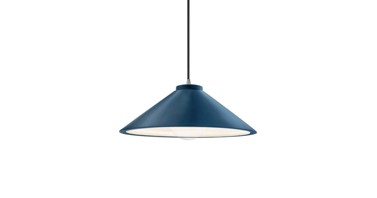 Justice Design Group CER-6240-MID-NCKL-BKCD Radiance 12" Wide Pendant ...