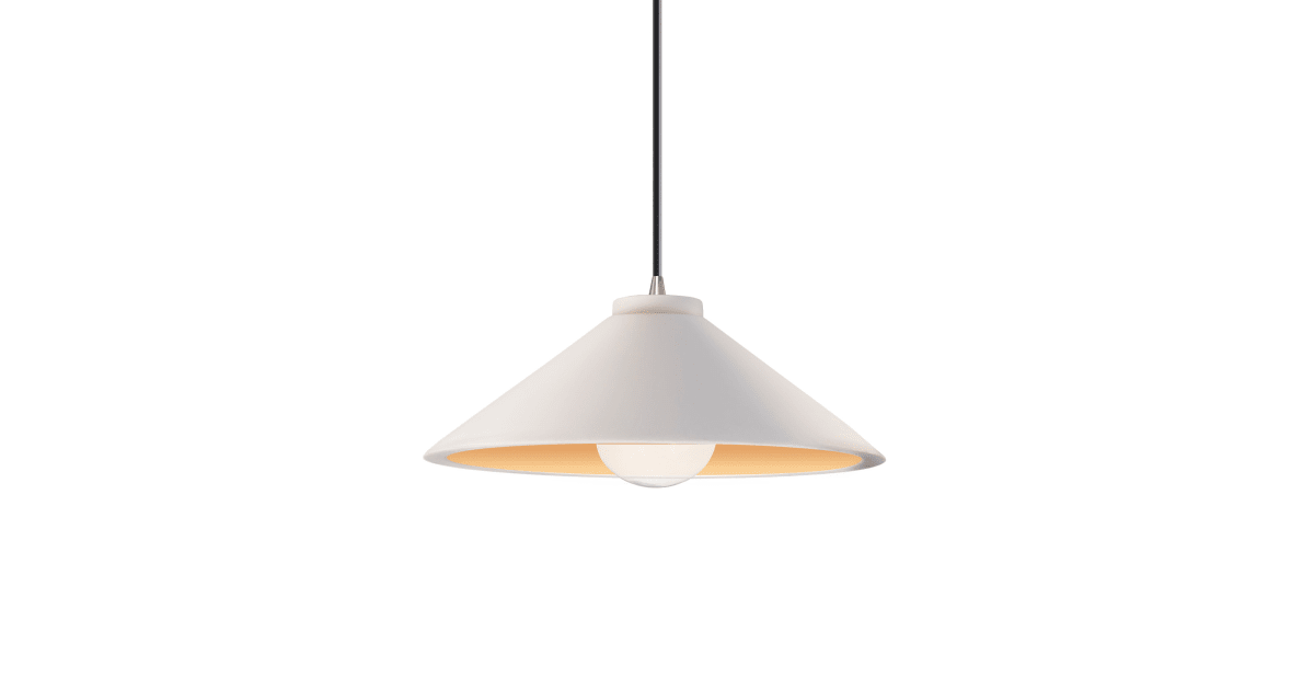 Justice Design Group CER-6240-MTGD-NCKL-BKCD Radiance 12" Wide Pendant ...
