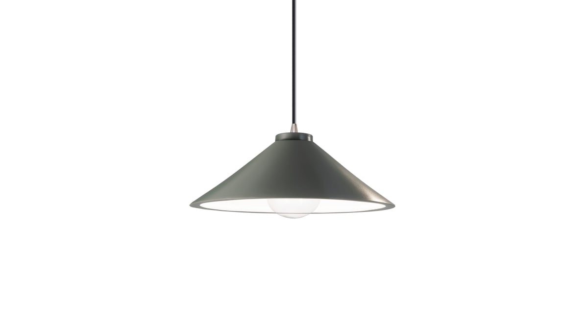 Justice Design Group CER-6240-PWGN-NCKL-BKCD Radiance 12" Wide Pendant ...