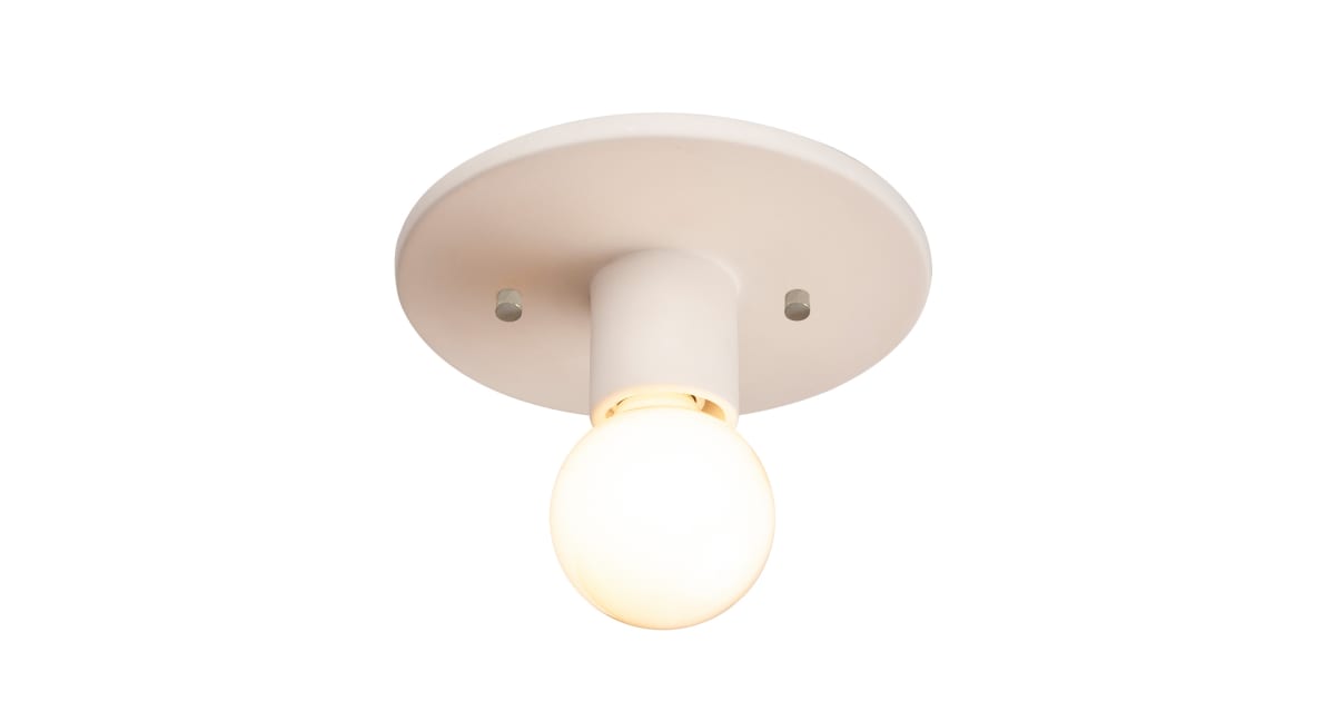 Justice Design Group CER-6285-BIS Radiance 7" Tall Flush Mount Ceiling ...