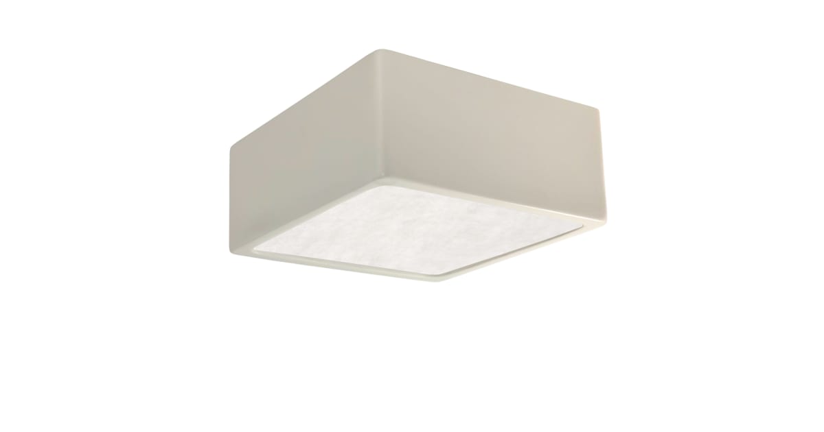 Justice Design Group CER-6295-BIS Radiance 8" Wide Flush Mount Square ...