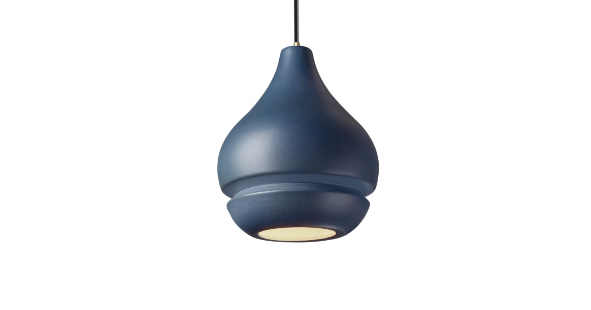 Justice Design Group CER-6400-MID-ABRS-BKCD Radiance 8" Wide Mini ...