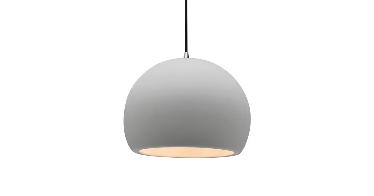 Justice Design Group CER-6535-BIS-NCKL-BKCD Radiance 12" Wide Pendant ...