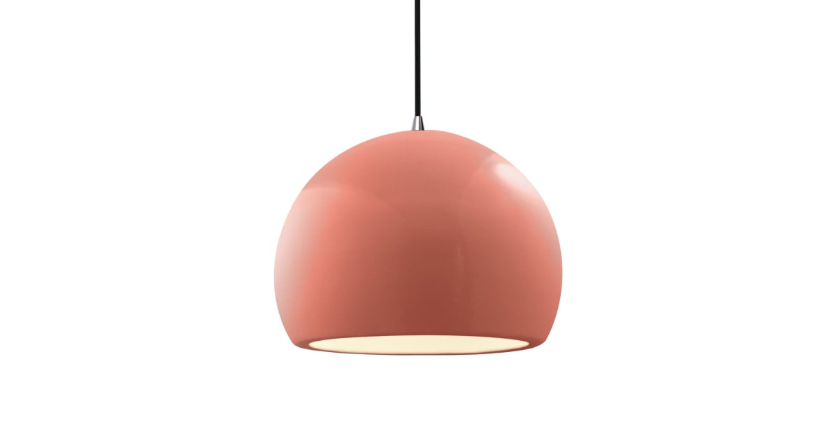 Justice Design Group CER-6535-BSH-NCKL-BKCD-LED1-700 Radiance 12" Wide ...