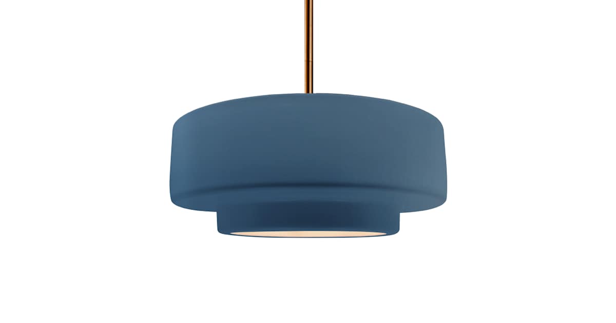 Justice Design Group CER-6545-MDMT-BRSS-RIGID-LED1-700 Radiance 17 ...