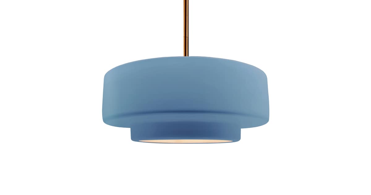 Justice Design Group CER-6545-SKBL-BRSS-RIGID-LED1-700 Radiance 17 ...