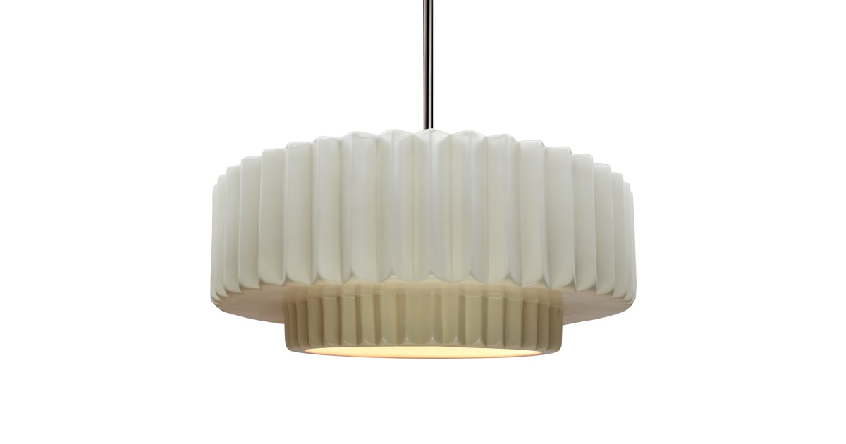 Justice Design Group CER-6555-MAT-NCKL-RIGID-LED1-700 Radiance 16" Wide ...