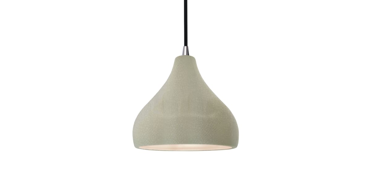 Justice Design Group CER-6560-CKC-NCKL-BKCD Radiance 8" Wide Mini ...