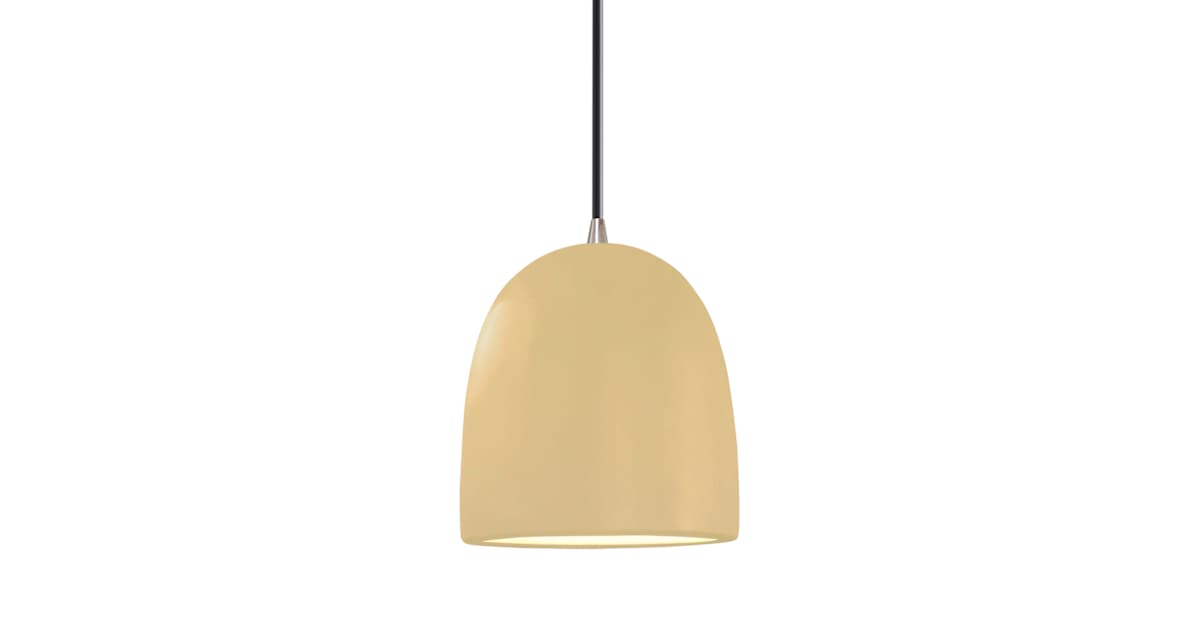 Justice Design Group CER-9615-MYLW-NCKL-BKCD-LED1-700 Radiance 9" Wide ...