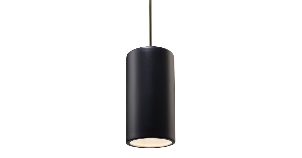 Justice Design Group CER-9625-CRB-ABRS-RIGID Ambiance 7" Wide Pillar ...