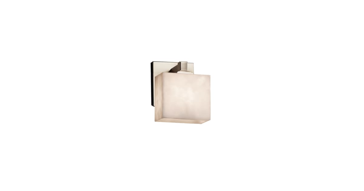 Justice Design Group CLD-8437-55-NCKL Clouds 5.5" Regency 1 Light ADA ...